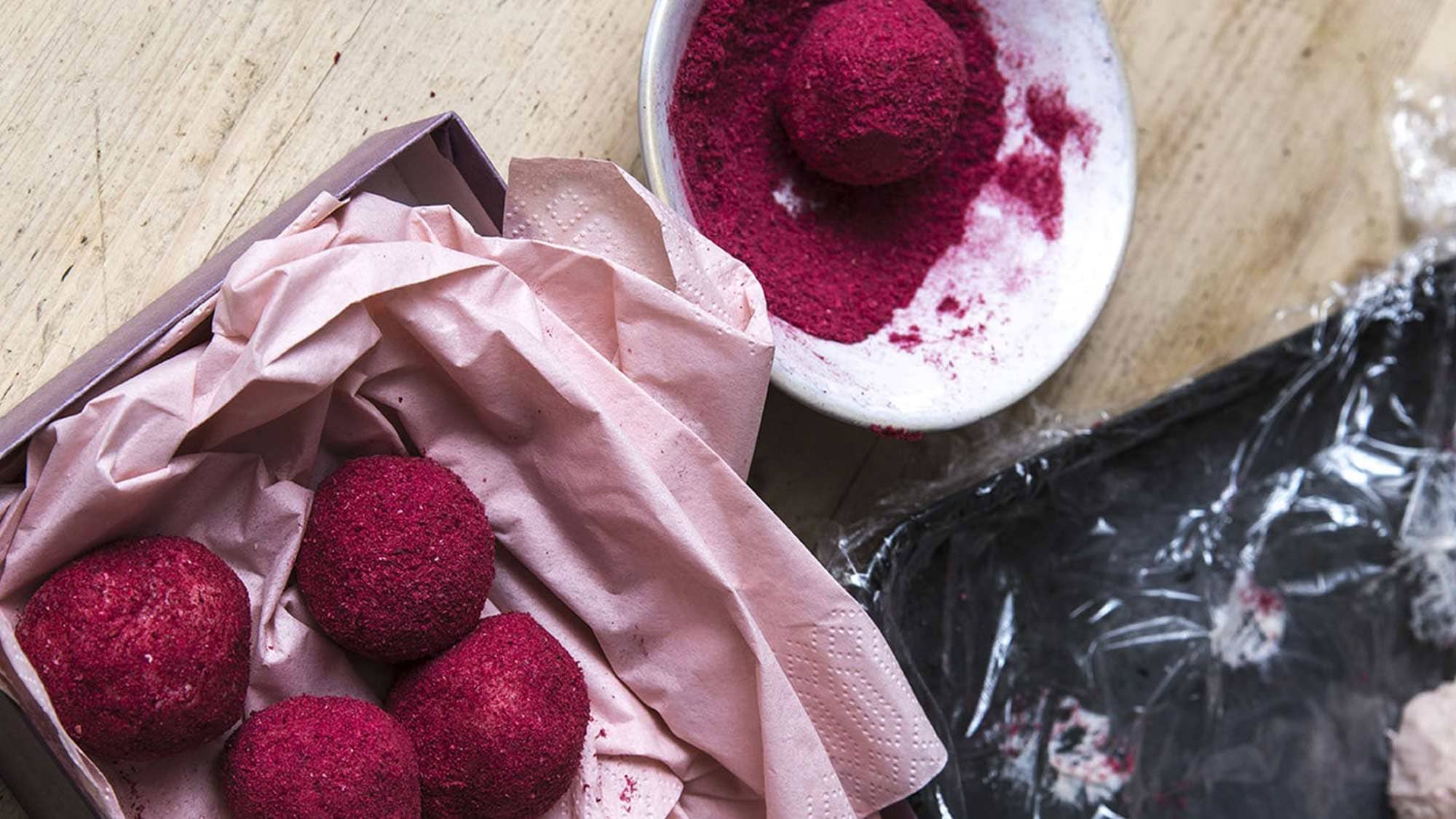 Champagne & Raspberry Truffles | Dessert Recipes | ao.com