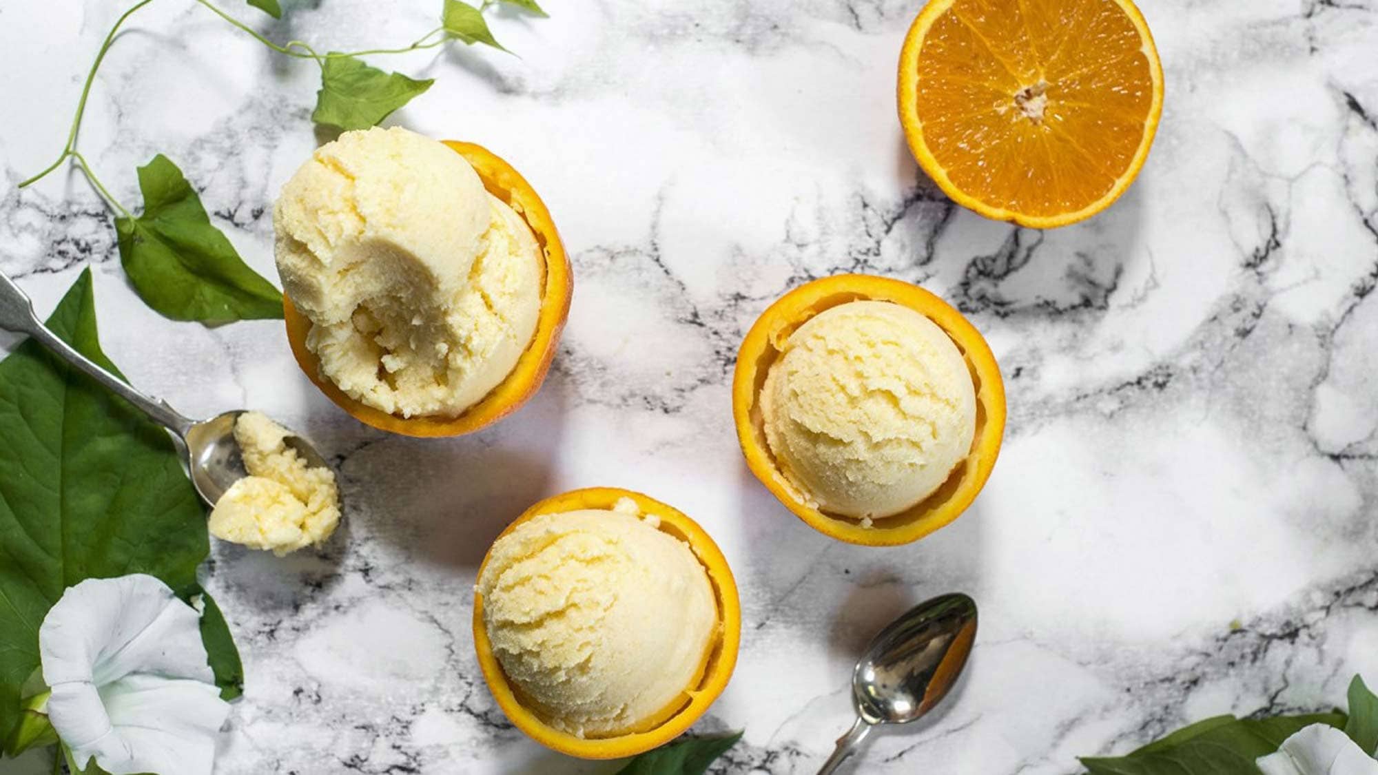 Mango & Orange Frozen Yogurt | Dessert Recipes | ao.com