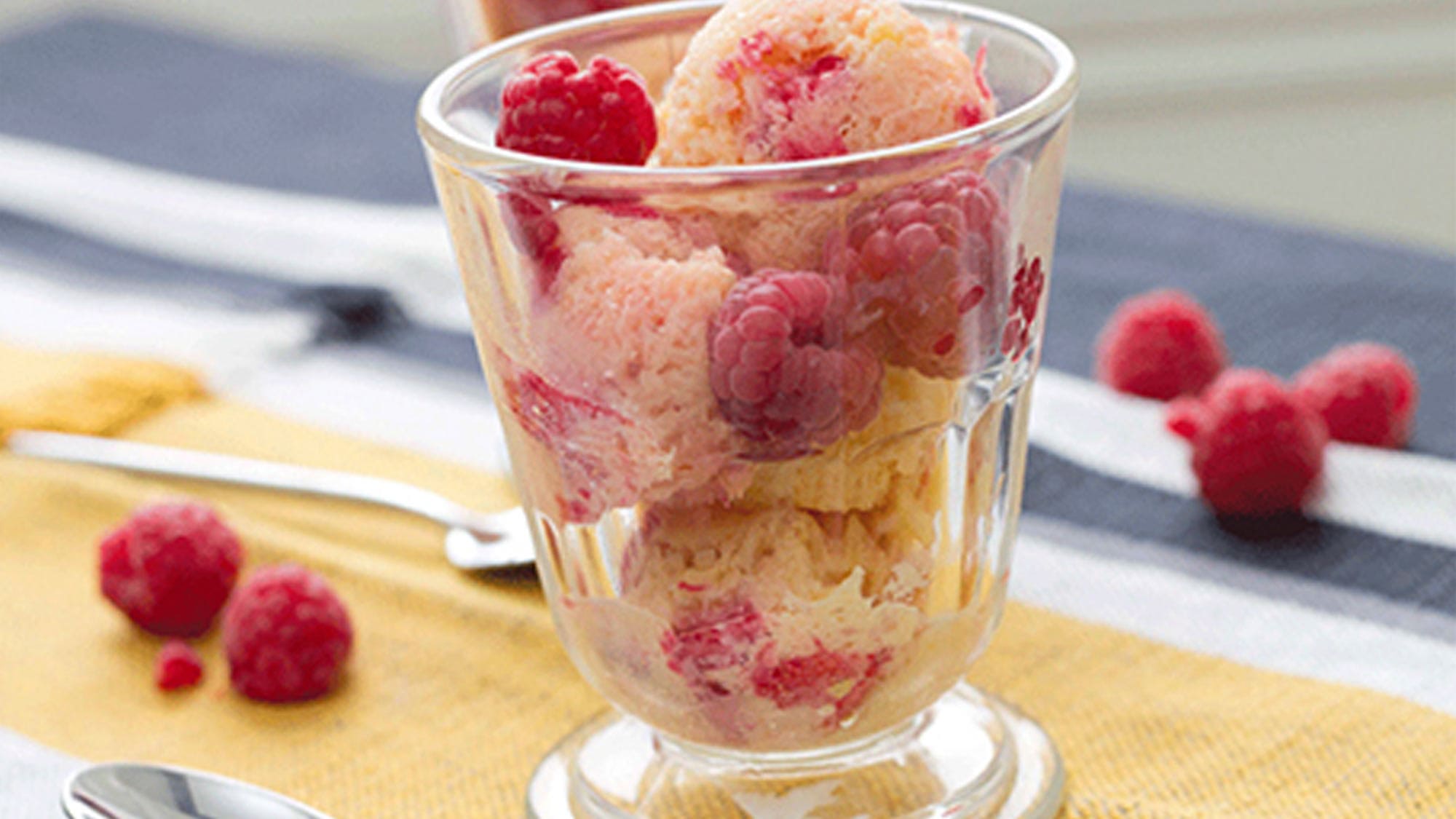 Dairy-Free Mango & Raspberry Frozen Yoghurt | Dessert Recipes | ao.com